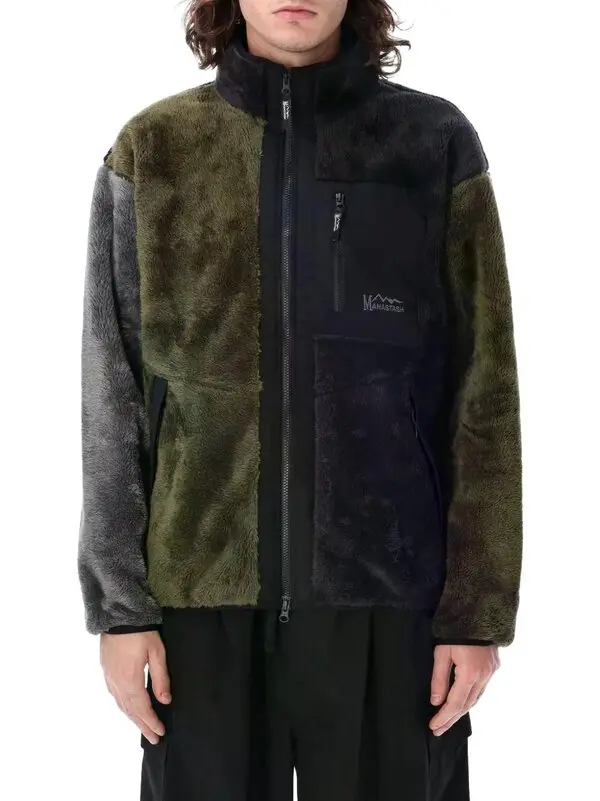 MANASTASH Panelled Fleece Jacket - Black