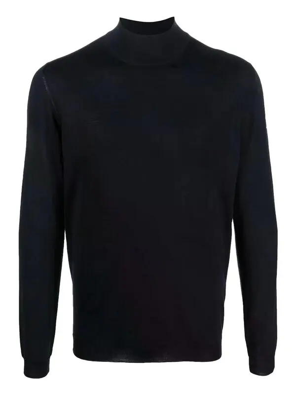 GOES BOTANICAL Fine-knit High-neck Jumper - Blue