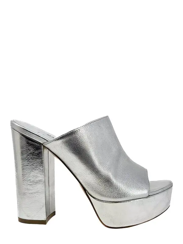 MADISON MAISON 120mm Marilu Platform Sandals - Silver
