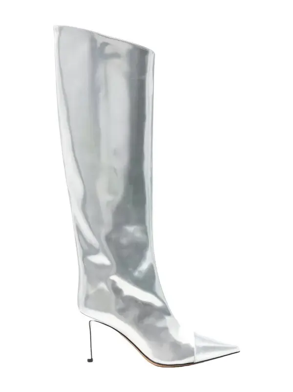 Alexandre Vauthier 90mm Knee Boots - Silver