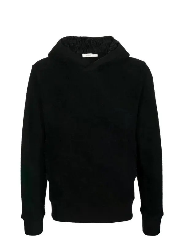 CRAIG GREEN Long-sleeved Hoodie With Ruched Detail - Black