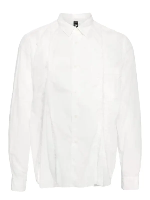 Comme Des Garçons Fringed Shirt - White
