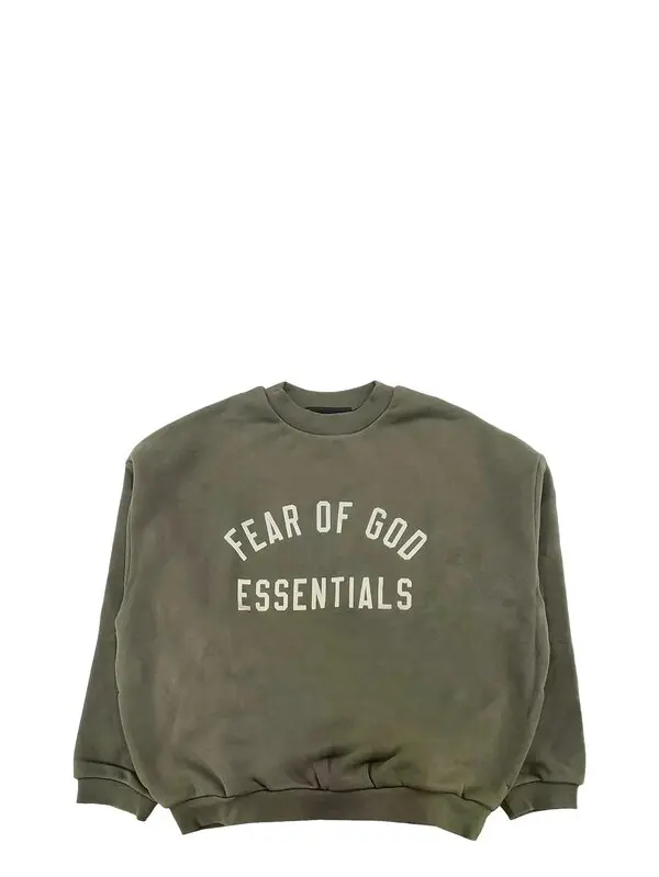 Fear Of God Fleece Crew-neck Sweatshirt - Green