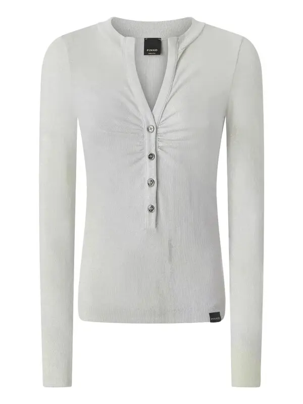 Pinko Gathered Detailing Top - Grey