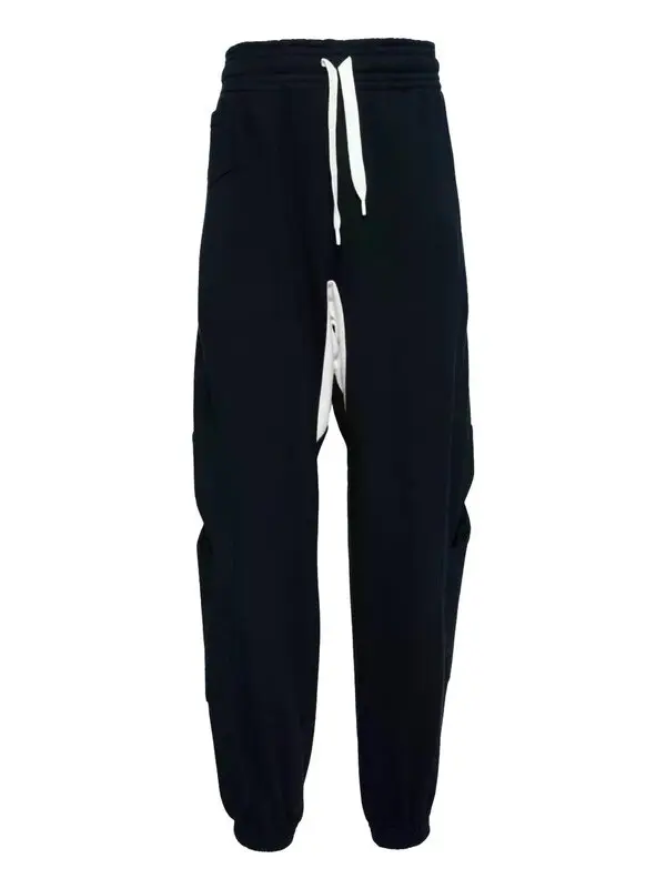 STEFAN COOKE Cut-out Track Pants - Blue