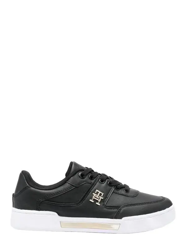 Tommy Hilfiger Low-top Leather Sneakers - Black