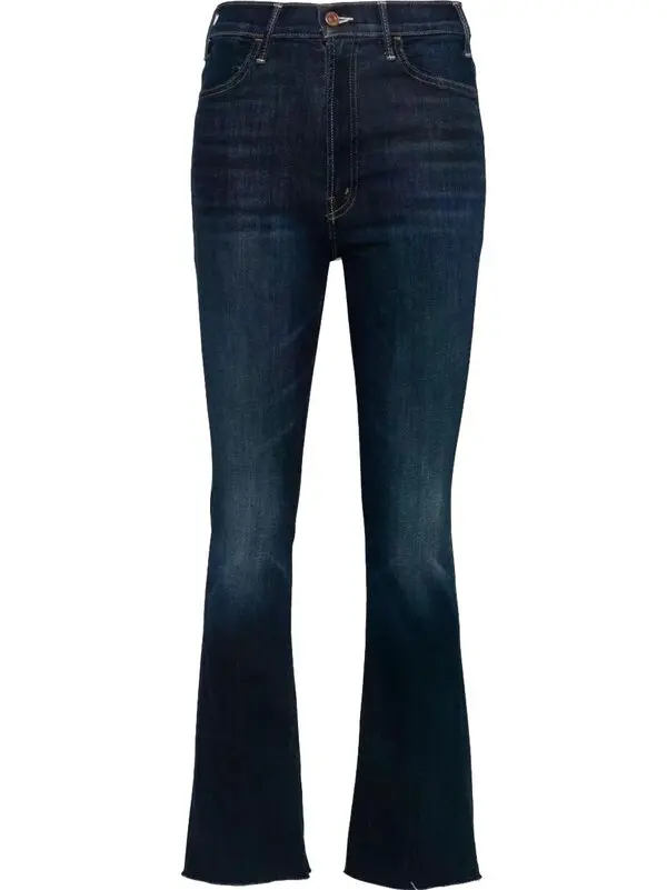 MOTHER The Hustler Flood Straight-leg Jeans - Blue