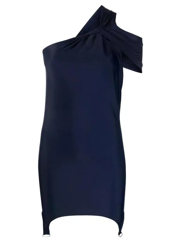 COURREGES One-shoulder Mini Dress - Blue