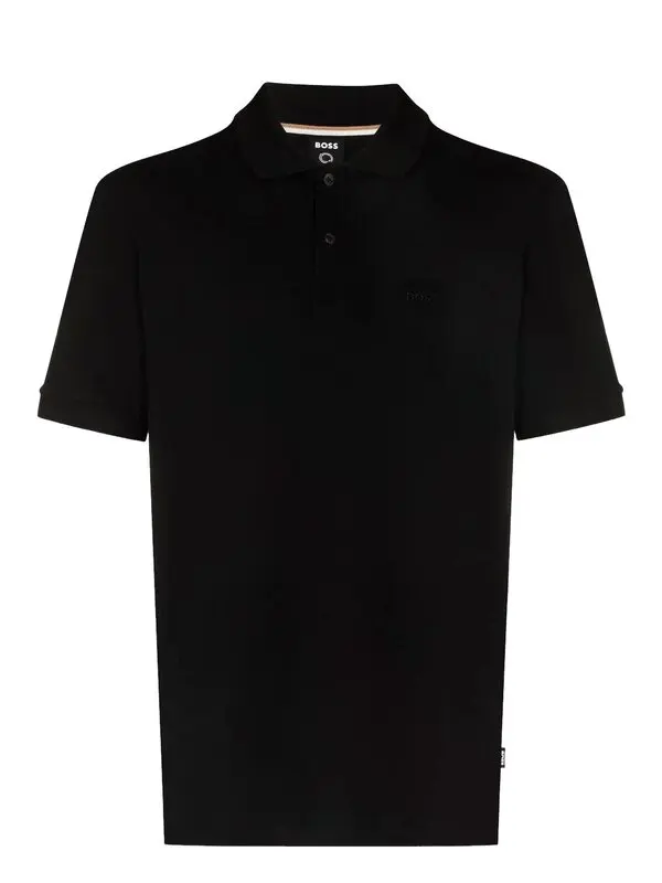 BOSS Pallas Embroidered-logo Polo Shirt - Black