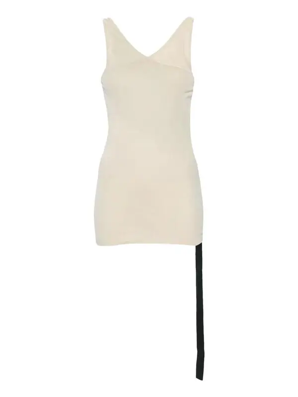 Rick Owens Double Ziggy Banana Jersey Tank Top - Neutrals