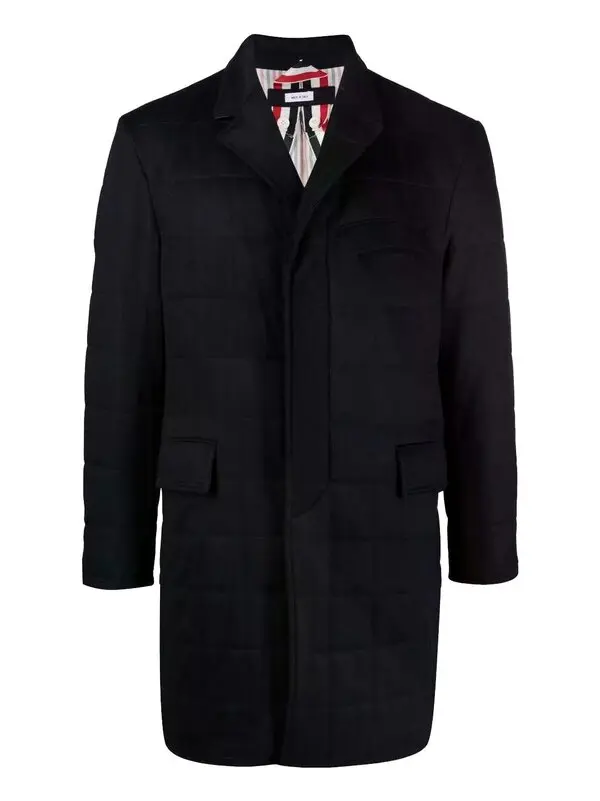 Thom Browne Padded Long-line Jacket - Blue