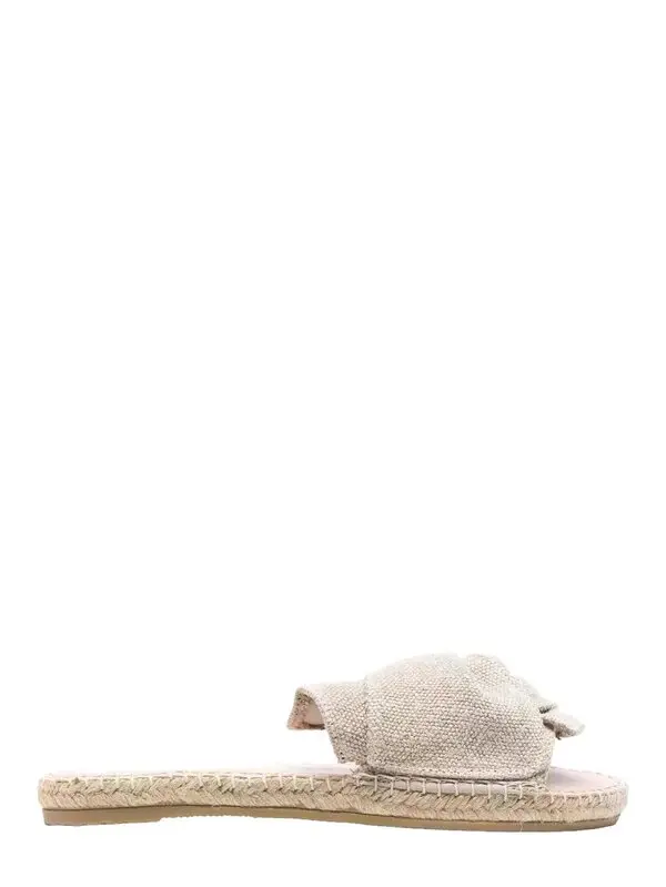 Manebí Ruched Open-toe Espadrilles - Neutrals
