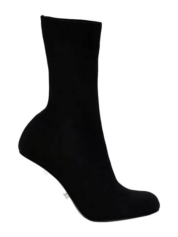 Alexander McQueen 105mm Heeled Slip-on Boots - Black