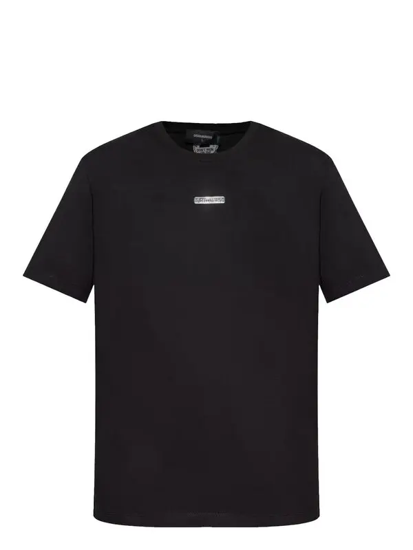 Dsquared2 Logo-plaque T-shirt - Black
