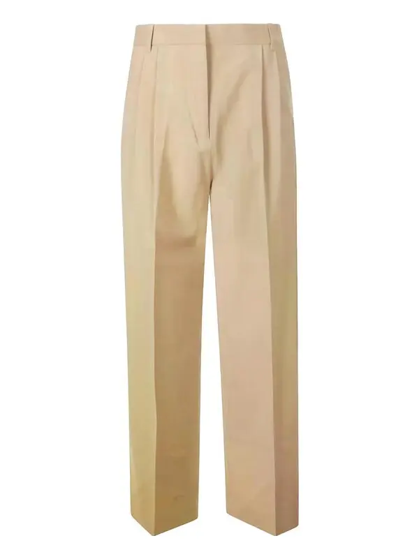 RÓHE Pleated Slim-fit Trousers - Neutrals