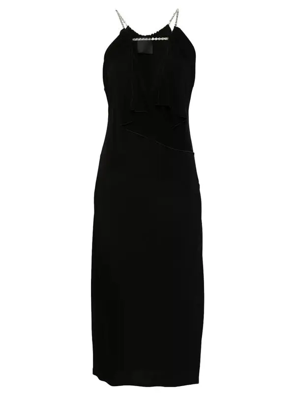 Givenchy Halterneck Midi Dress - Black
