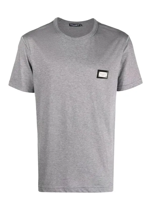 Dolce & Gabbana Dg Essentials Round-neck T-shirt - Grey
