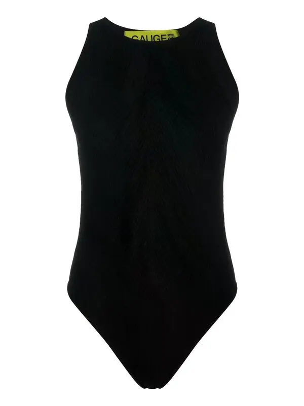 Gauge81 Sleeveless Round-neck Bodysuit - Black
