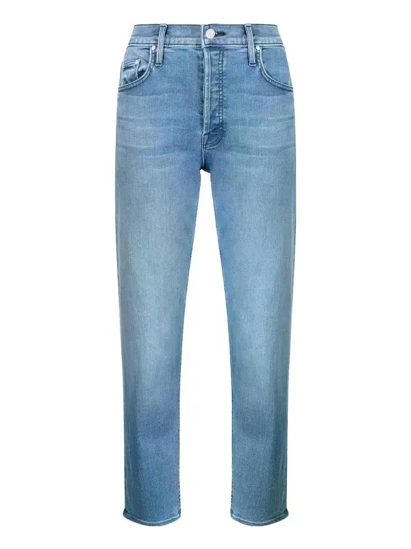 MOTHER Mid-rise Straight-leg Jeans - Blue