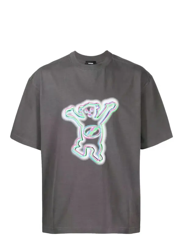 We11Done Graphic-print Cotton T-shirt - Grey