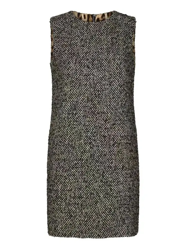 Dolce & Gabbana A-line Tweed Minidress - Grey