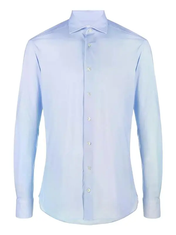 TRAIANO MILANO Classic Button-up Shirt - Blue