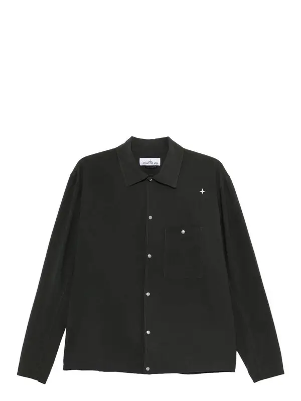 Stone Island Press-stud Overshirt - Grey