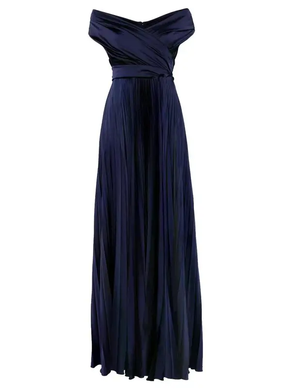Talbot Runhof Konfuzius3 Maxi Dress - Blue