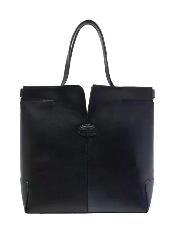 TOD'S Leather Tote Bag - Black