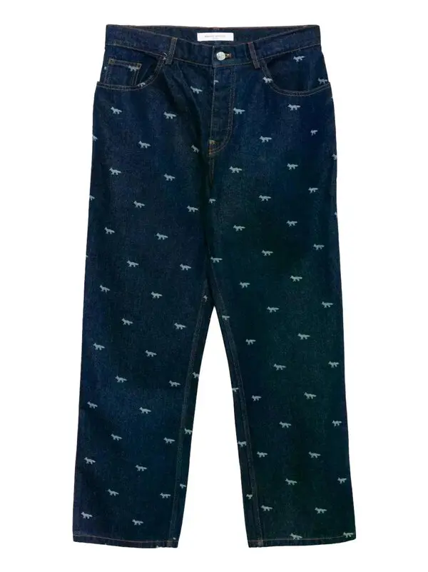Maison Kitsuné Relaxed Jeans - Blue