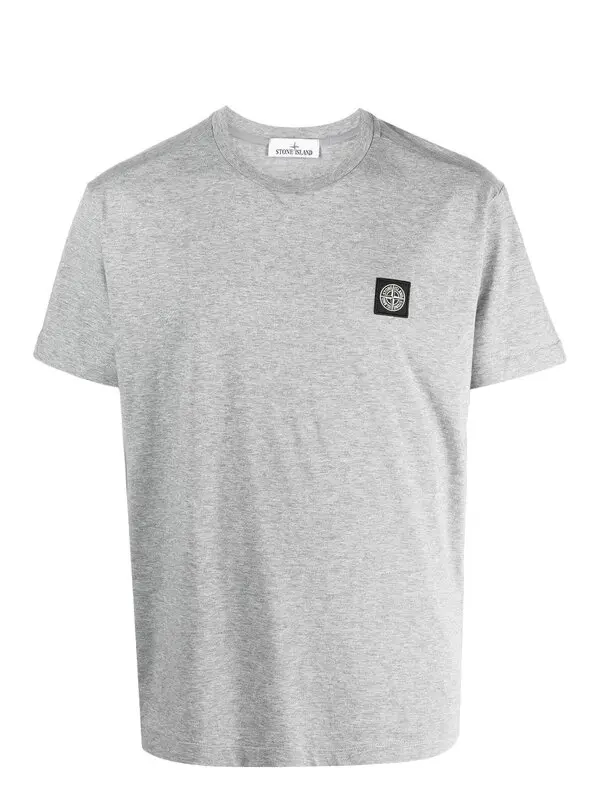 Stone Island Logo-patch Short-sleeve T-shirt - Grey