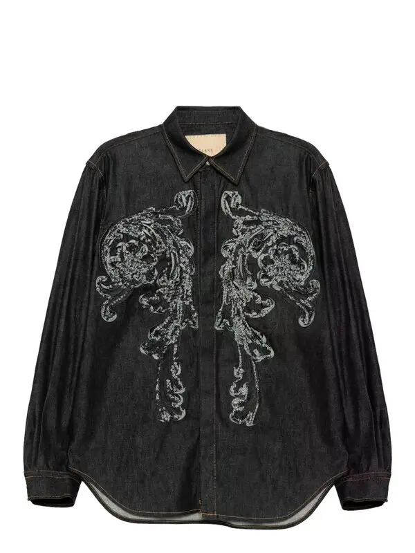 TAAKK Sculpture Denim Shirts - Blue