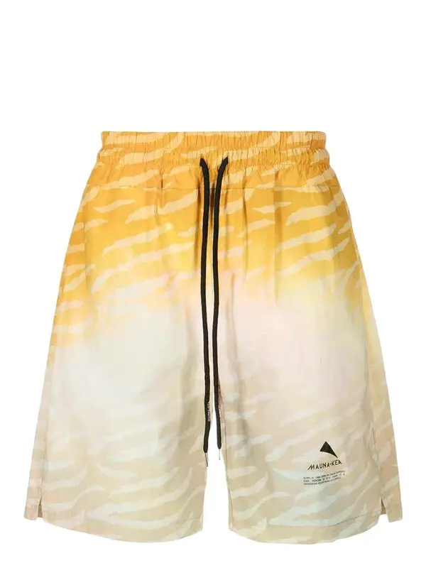 MAUNA KEA Gradient-effect Shorts - Brown