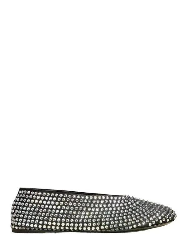 Khaite The Marcy Rhinestone Ballerinas - Silver