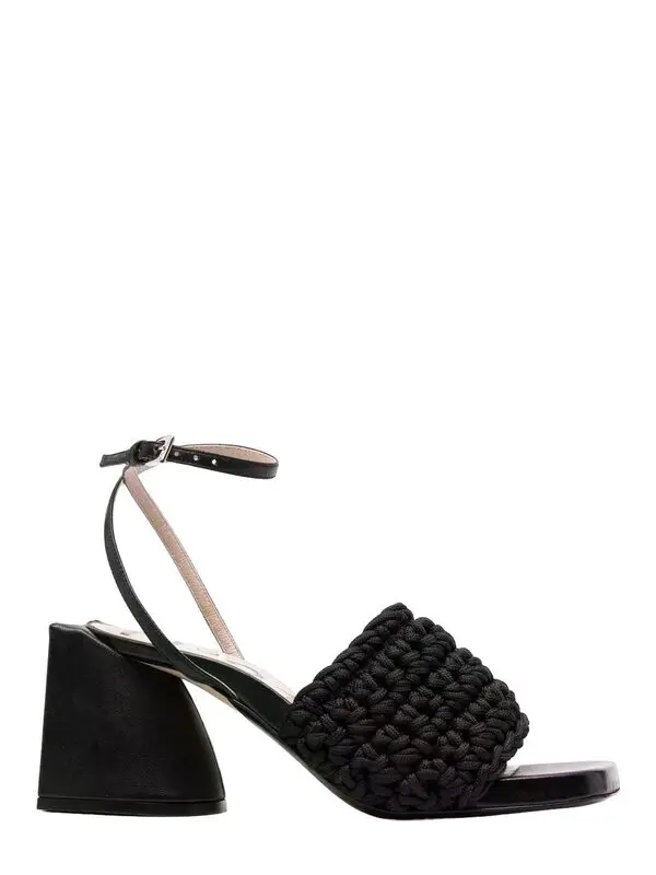 N°21 Braided High-heel Sandals - Black
