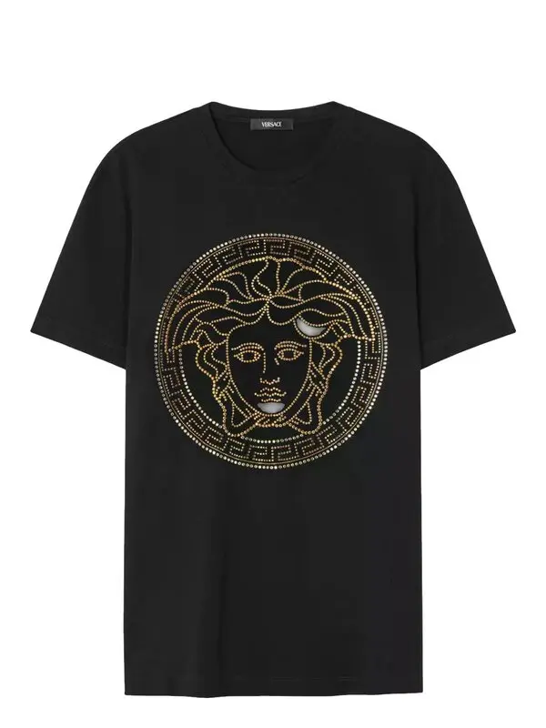 Versace Medusa Head Cotton T-shirt - Black