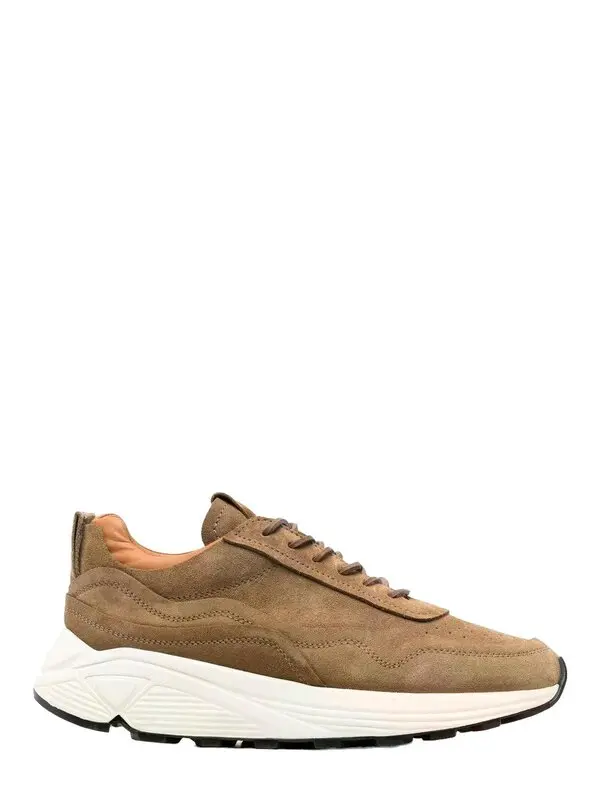 BUTTERO® Colour-block Suede Trainers - Neutrals