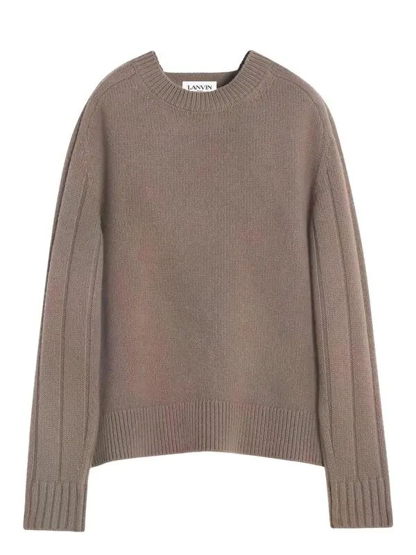 LANVIN Seam-detail Jumper - Neutrals