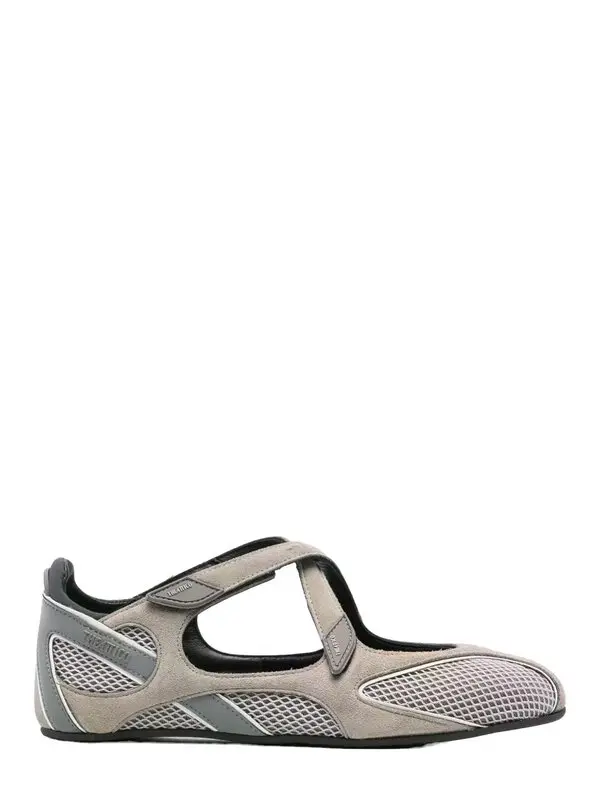 Attico Logo Detail Ballet Flats - Grey