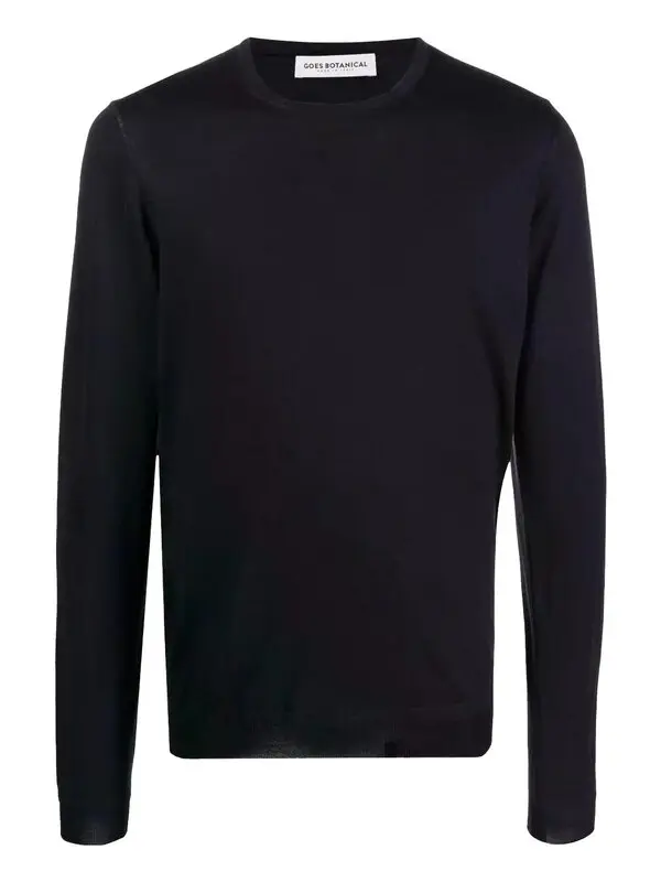 GOES BOTANICAL Crew-neck Knit Jumper - Blue