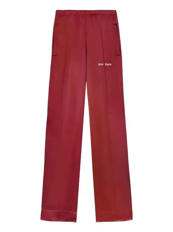 Palm Angels Logo Fluid Track Pants - Red