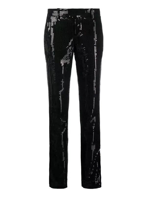 Zadig&Voltaire Sequinned Tapered Trousers - Black