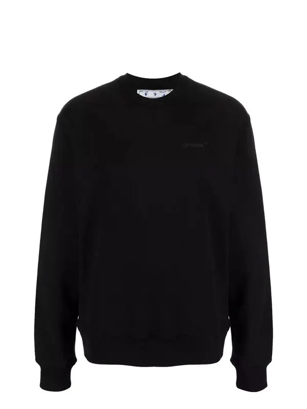 Off-White Diag Tab Crew-neck Sweatshirt - Black