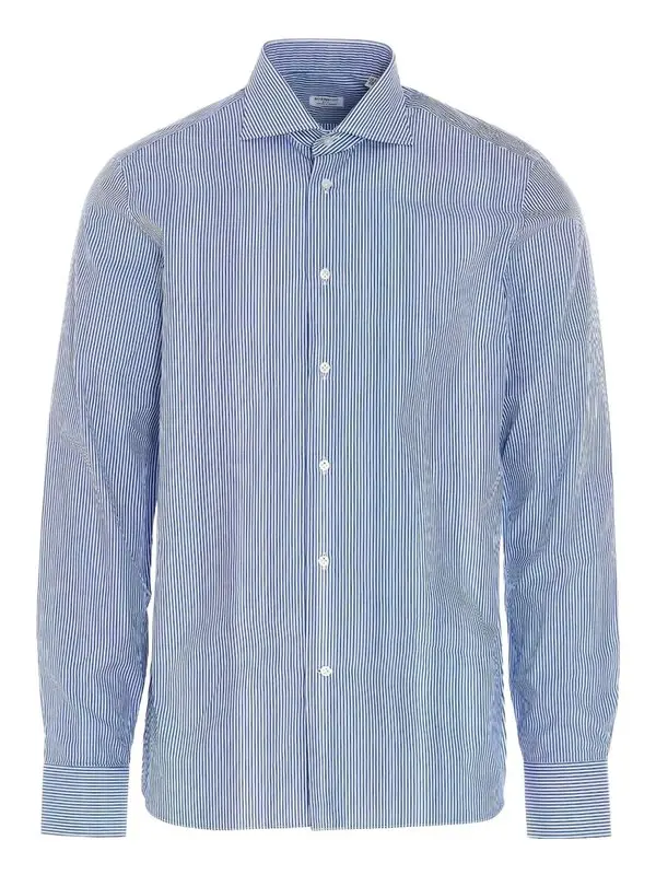 BORRIELLO NAPOLI Striped Shirt - Blue