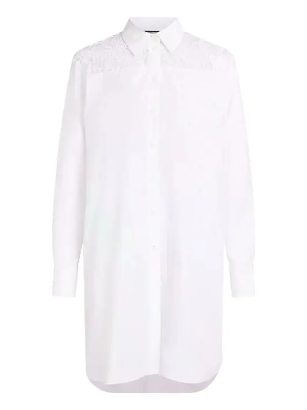 Karl Lagerfeld Lace-detail Shirt - White