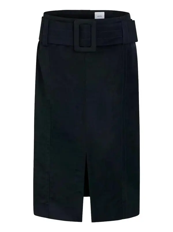 PATOU Midi Skirt With Belt - Blue