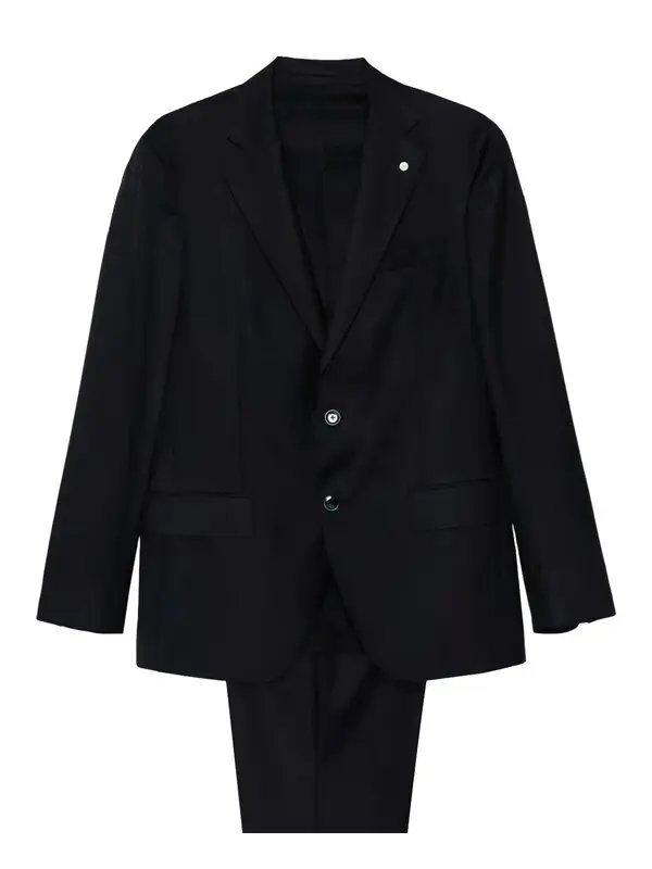 LUIGI BIANCHI MANTOVA Virgin Wool Suit - Blue