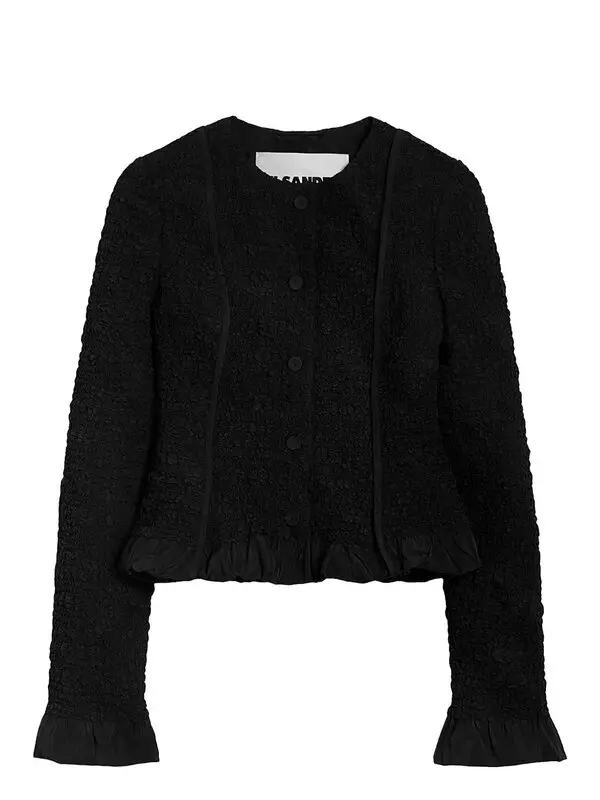 JIL SANDER Textured-finish Jacket - Black