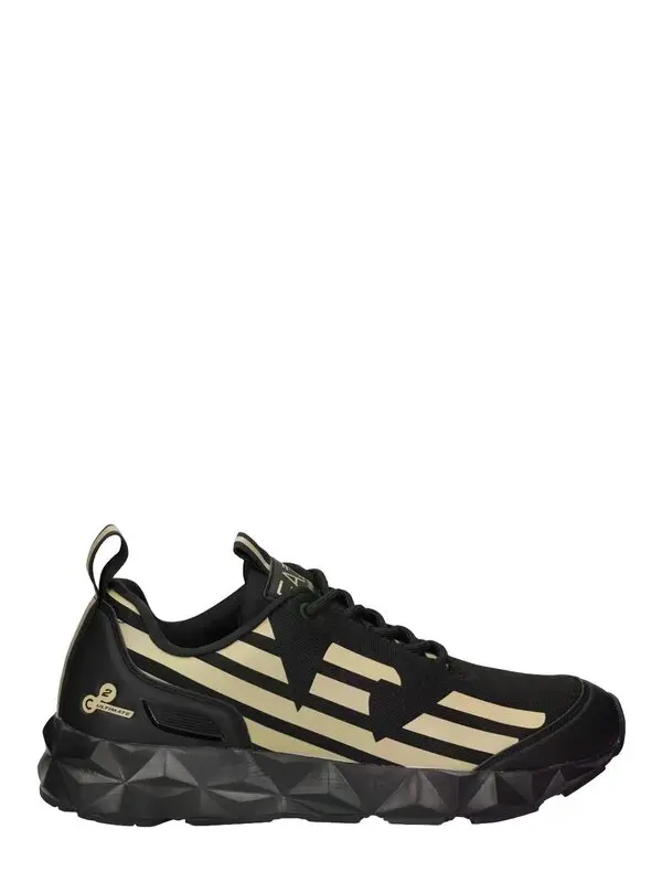 EA7 Logo-print Sneakers - Black