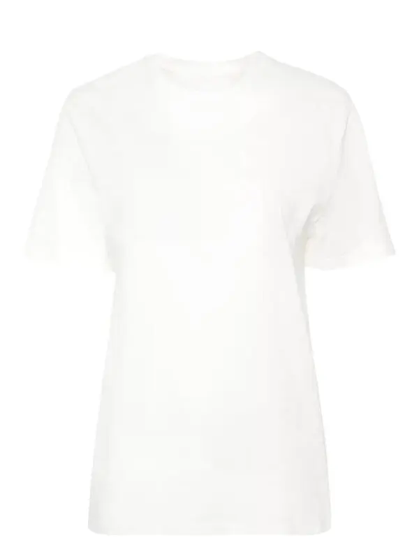 JIL SANDER Logo-print Cotton T-shirt - Neutrals